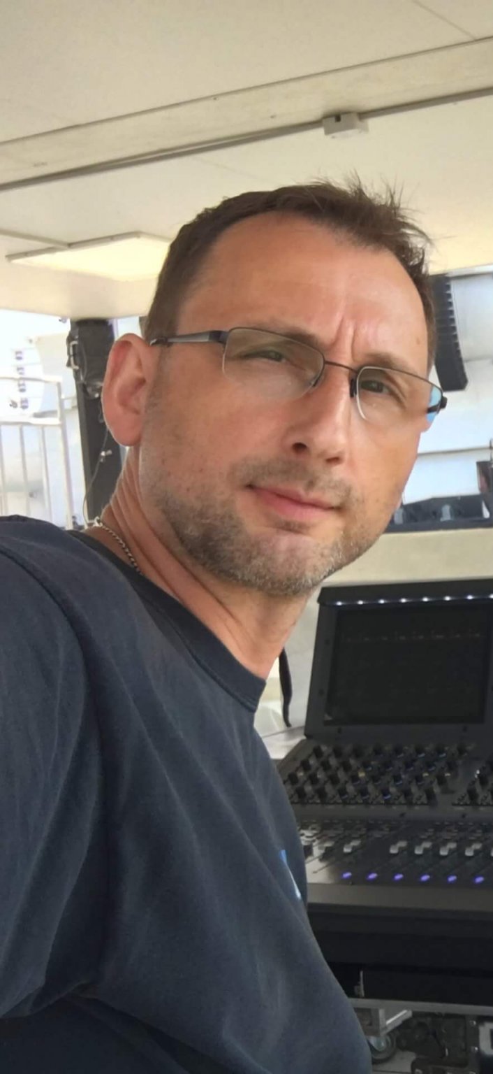 Michael Spiess is touring as artist’s FOH live sound engineer